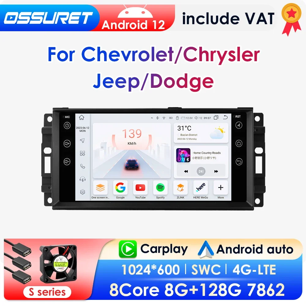 Android-12-Car-Radio-Multimedia-Player-for-Jeep-Grand-Cherokee-Dodge ...