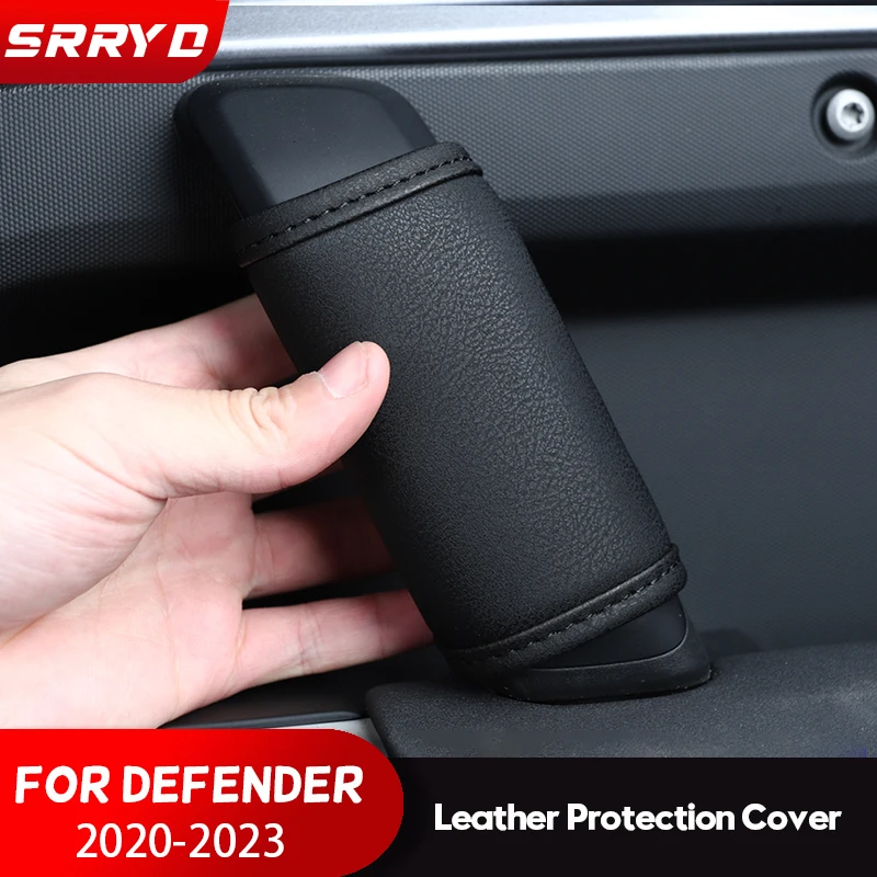 Leather for Land Rover Defender 110 2020 Car B-pillar Handle Dashboard ...
