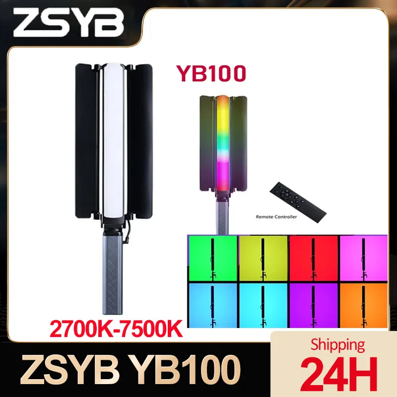 ZSYB-YB100-RGB-LED-Video-Photography-Light-Handheld-Studio-Photo-Lamp ...