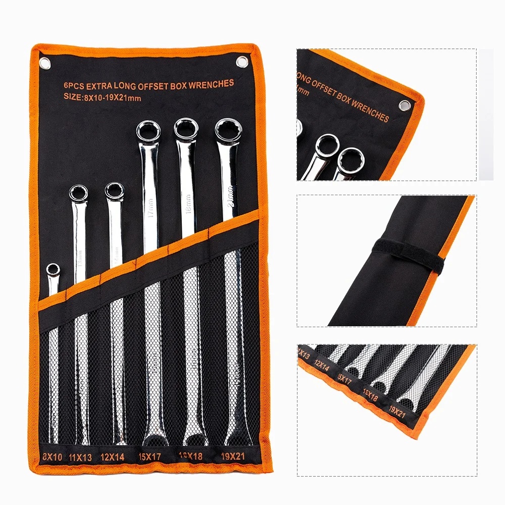 MacWork-6-Pcs-Extra-Long-Double-Ring-Box-End-Spanner-Aviation-Wrench ...