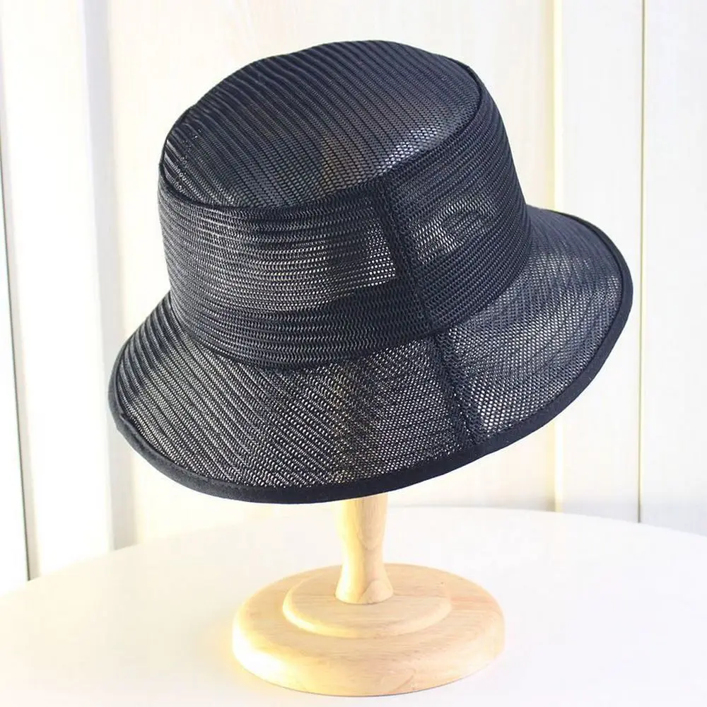 Bucket Hat Large Size Sun Cap Male Mesh Design Polyester Foldable ...