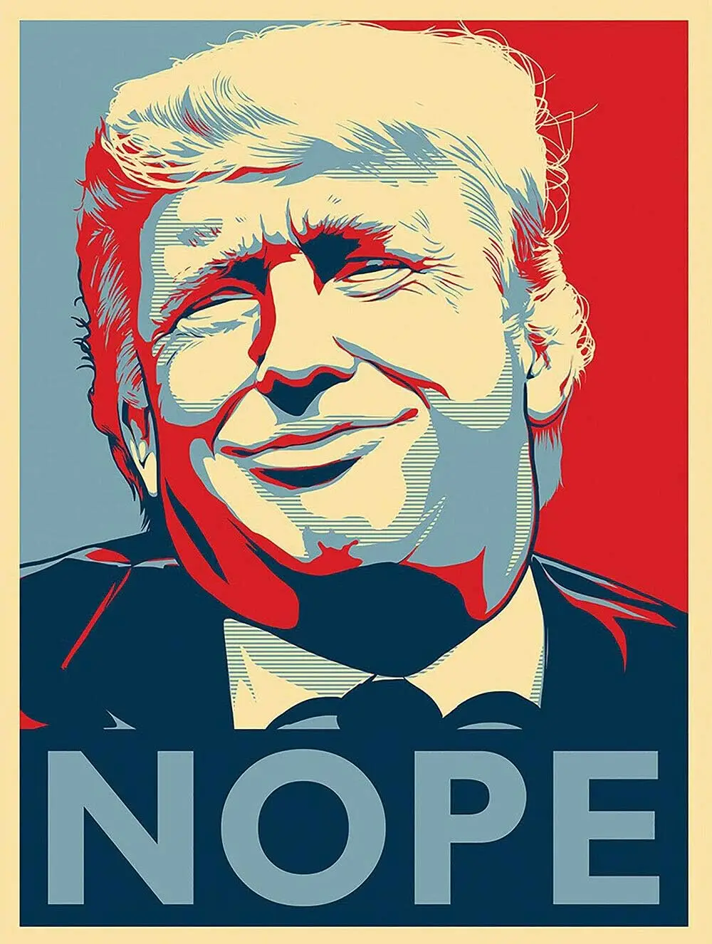 New-Vintage-Retro-Metal-Tin-Sign-Trump-Nope-Political-Humor-Garage ...