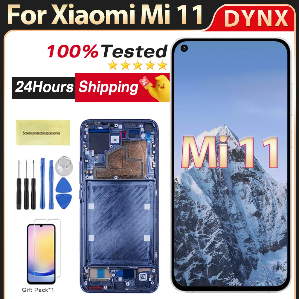 6.81" Display LCD For Xiaomi Mi 11 LCD Display Touch Screen For Xiaomi ...