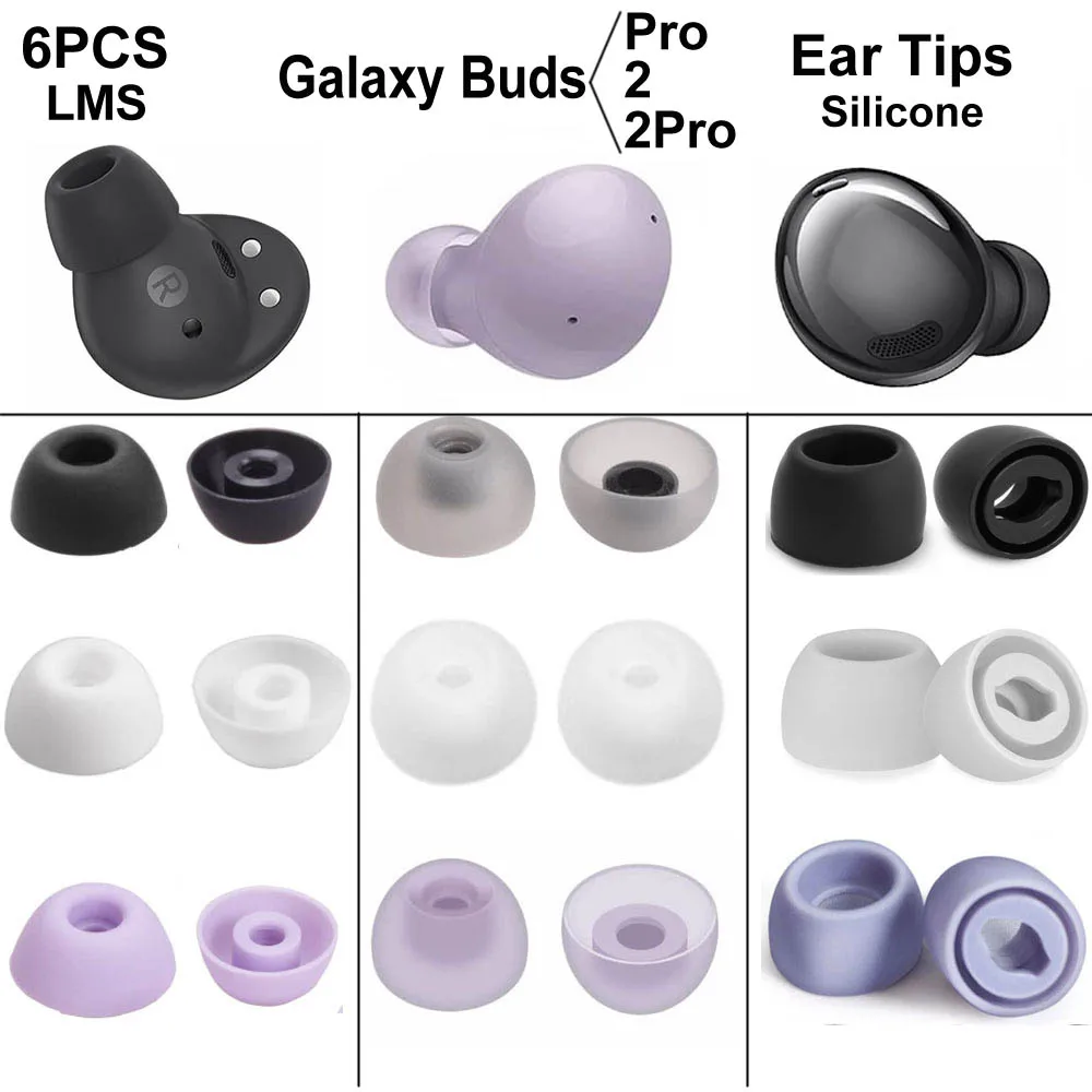 3Pairs-Silicone-Ear-Tips-for-Samsung-Galaxy-buds-2-pro-Earphone-Eartips ...