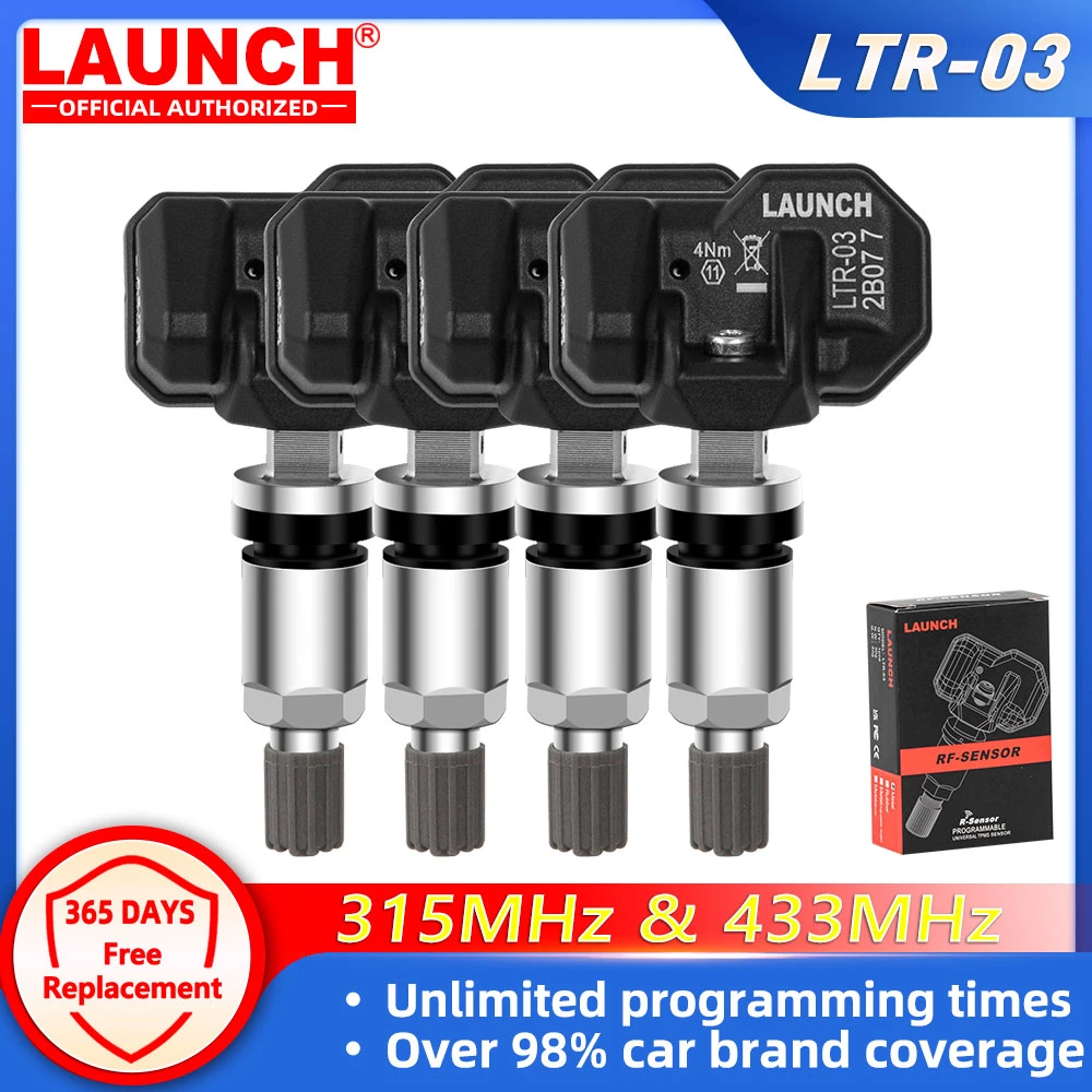 Launch Rf-sensor Tpms Sensor 315mhz 433mhz Programmable Sensor 2 In 1 ...