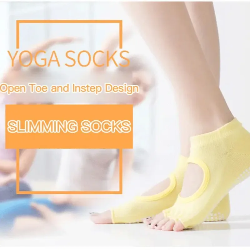 Yoga-Socks-Backless-Open-Toe-Socks-Women-s-Yoga-Studio-Scoop-Hole-Scoop ...