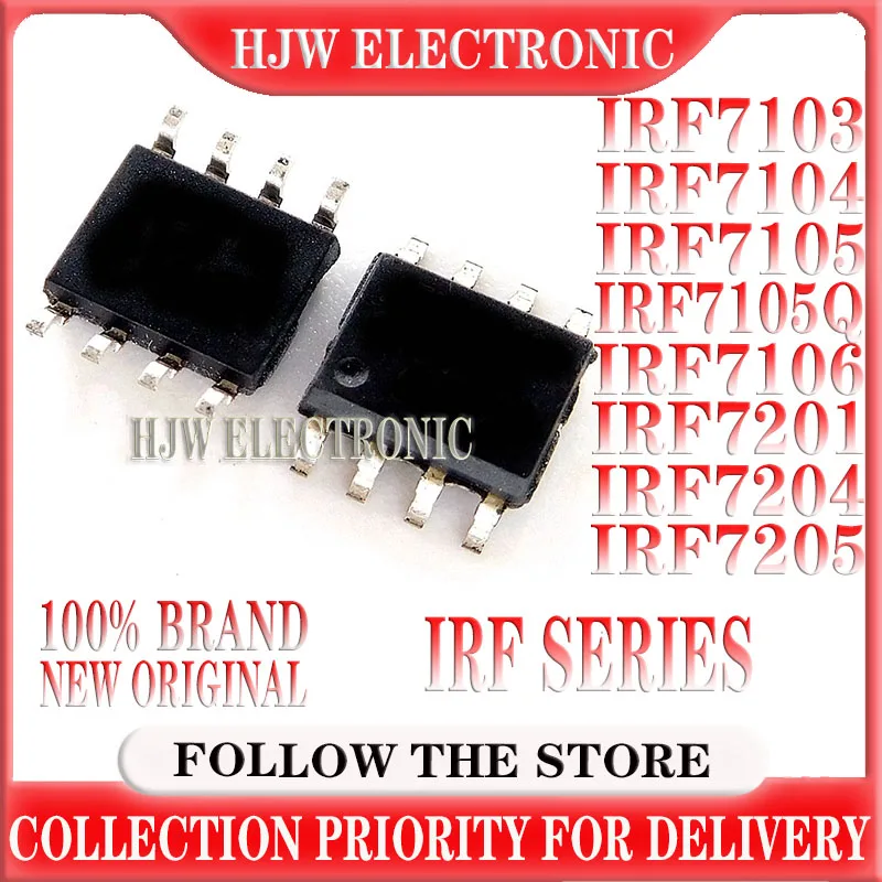 10PCS-IRF7103-F7103-SOP-8-IRF7104-F7104-IRF7105-F7105-IRF7105Q-IRF7106 ...