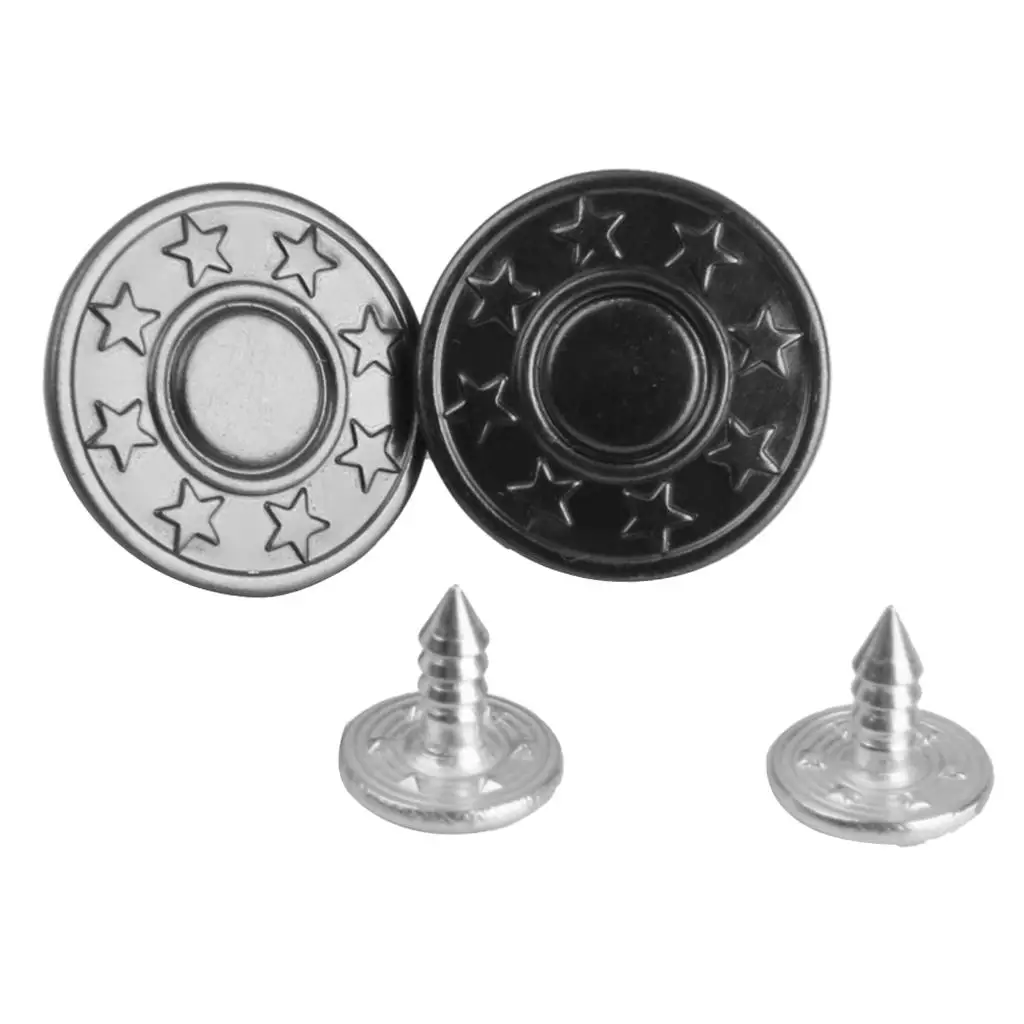 50-Sets-Vintage-Star-Jean-Tack-Metal-Buttons-17mm-for-Sewing ...