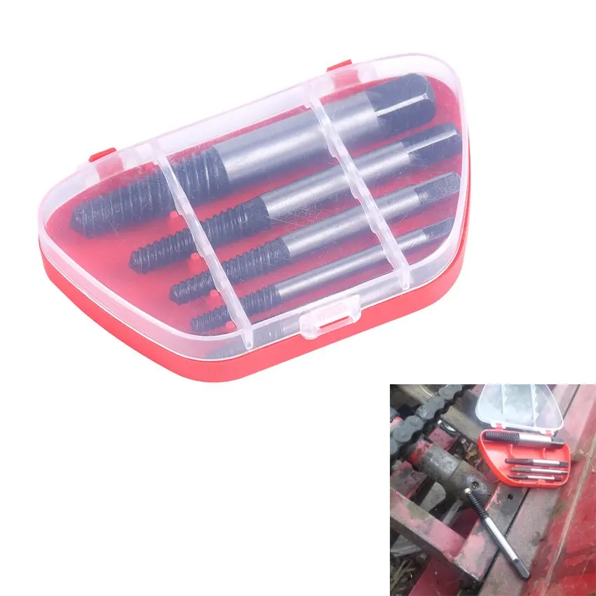 5Pcs Steel Broken Speed Out Damaged Screw Extractor Drill Bit Guide Set ...