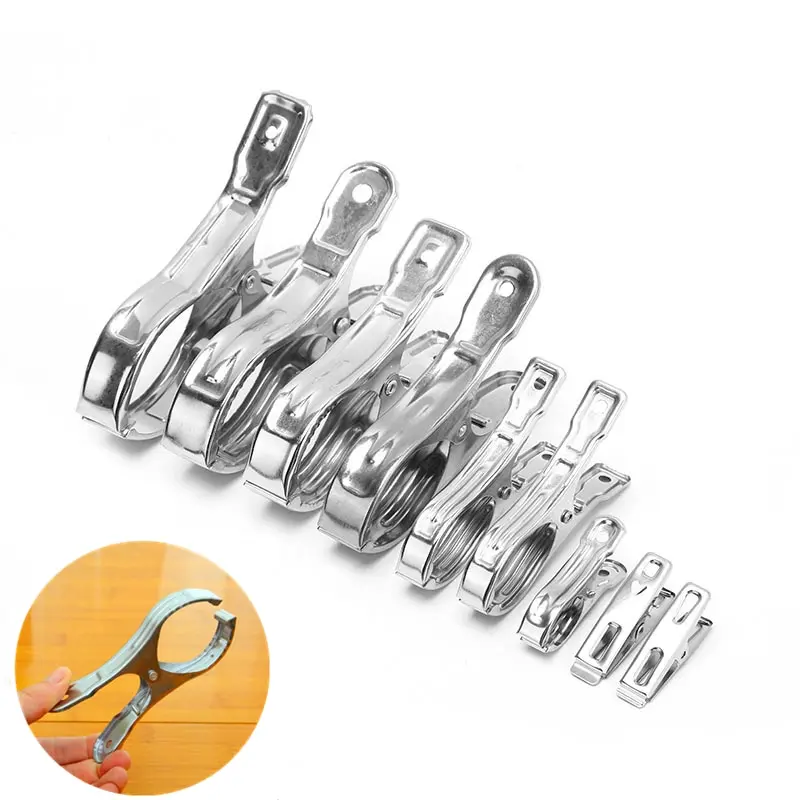 Pince à linge,Pinces à linge en acier inoxydable, pinces à linge Anti ...