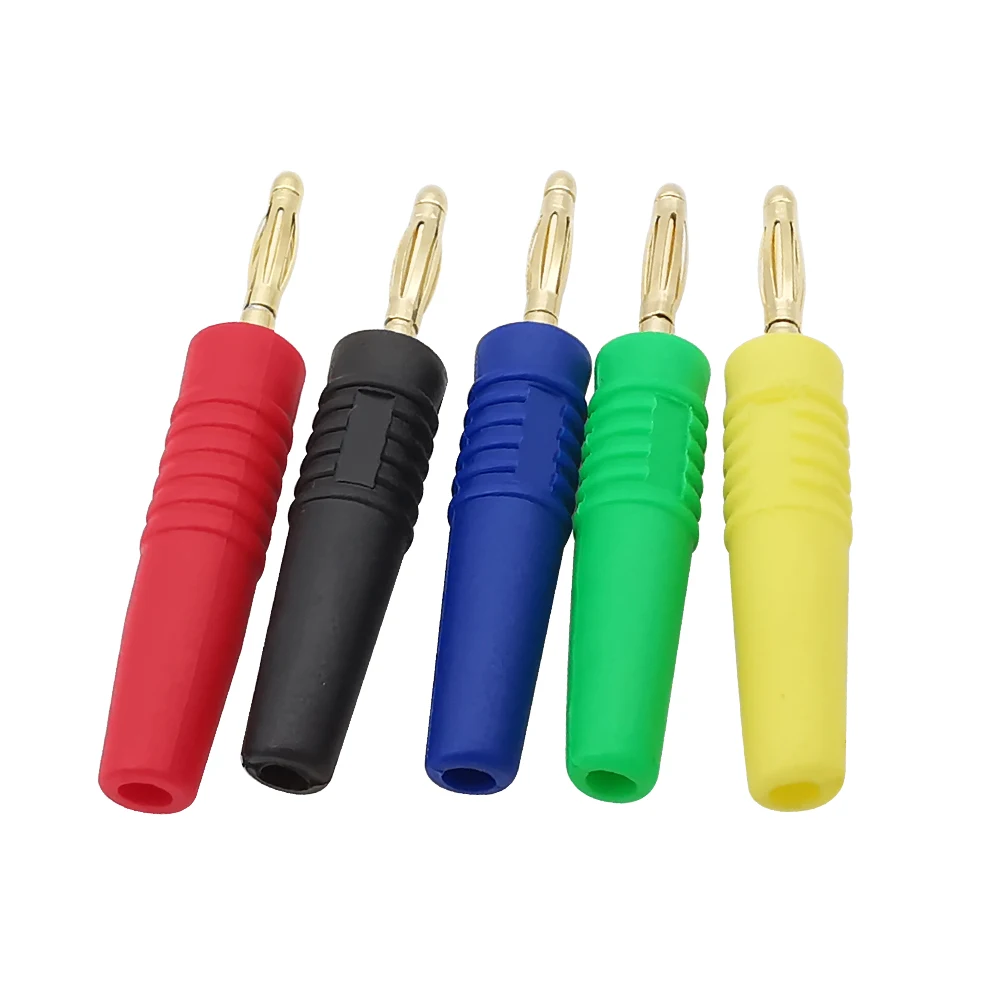 Conector-Banana-macho-de-2mm-chapado-en-oro-2-piezas-adaptador-de-Cable ...