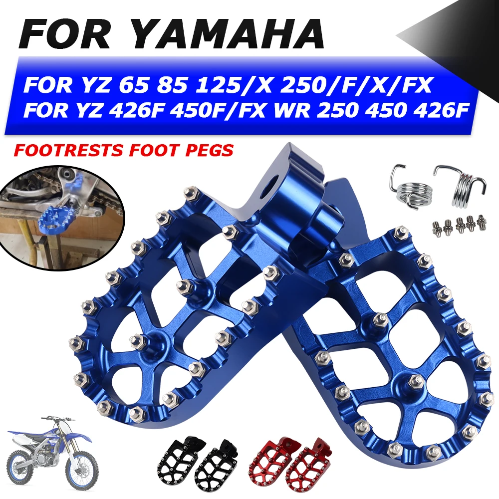 Motorcycle Footrest Footpeg Foot Pegs For Yamaha YZ 65 85 125 250 125X ...