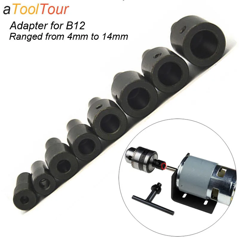 Mini Electric Drill Chuck Adapter for B12 Taper Connector Rod Motor ...