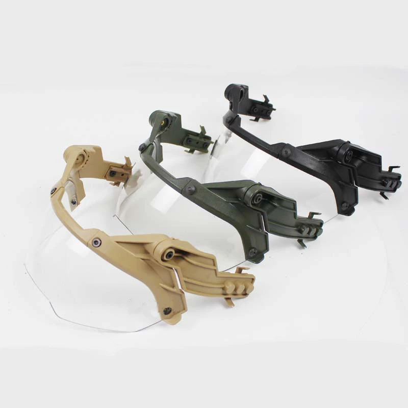 Universal Tactical FAST MICH Helmet Rail Visor Flip Up Goggles Helmet ...