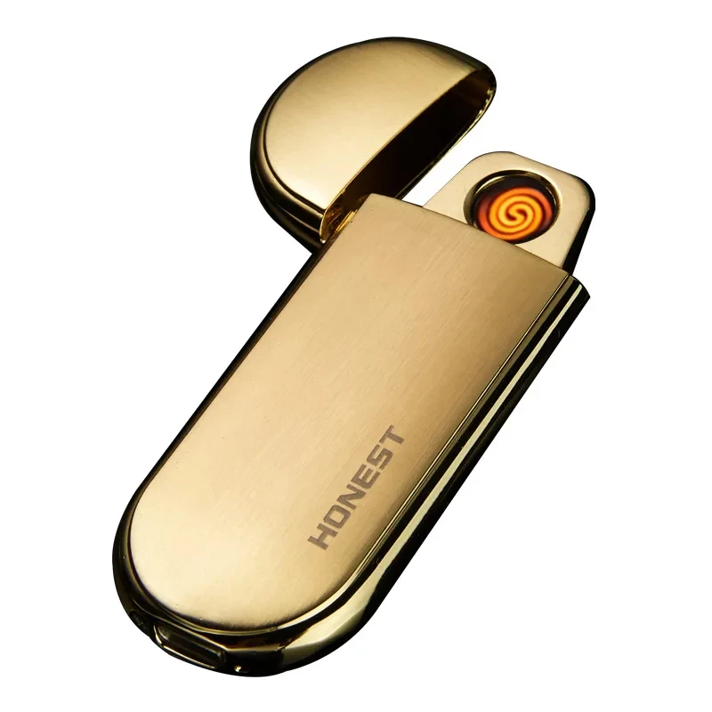 USB-Rechargeable-Tungsten-Wire-Lighter-with-Strong-Windproof-Ultra-Thin ...