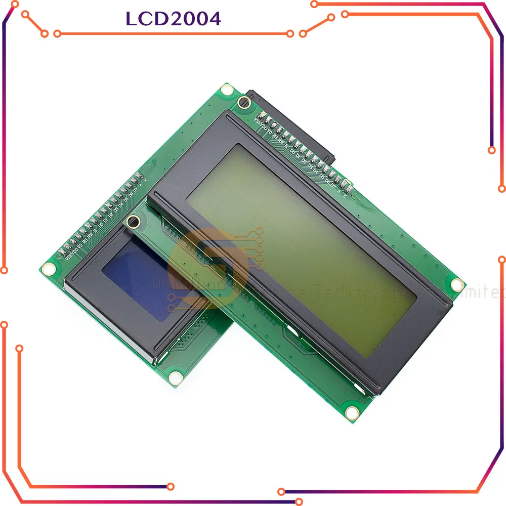 LCD 2004 LCD I2C Blue/Green Screen HD44780 Character LCD /w IIC/I2C ...