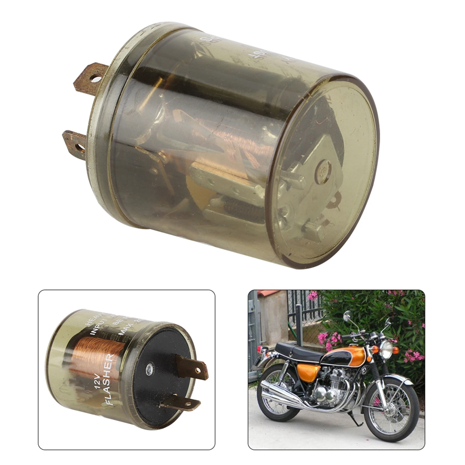2-Pin-12V-Motorcycle-Electronic-Turn-Signal-Light-Halogen-Flasher ...