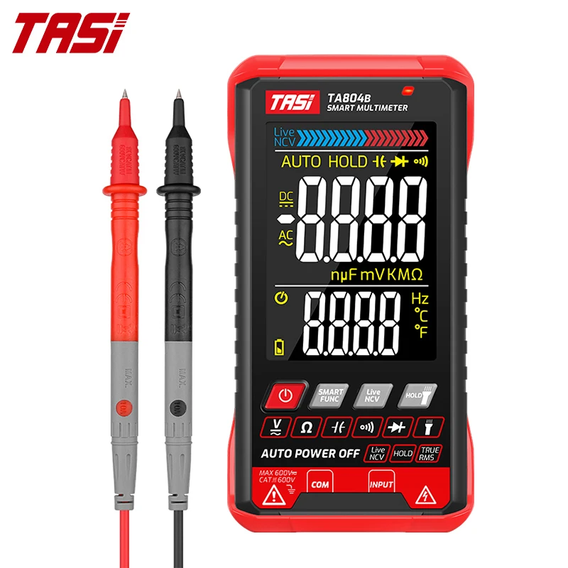 TASI-TA804A-B-Smart-Digital-Multimeter-Automatic-Color-LCD-Multimeter ...