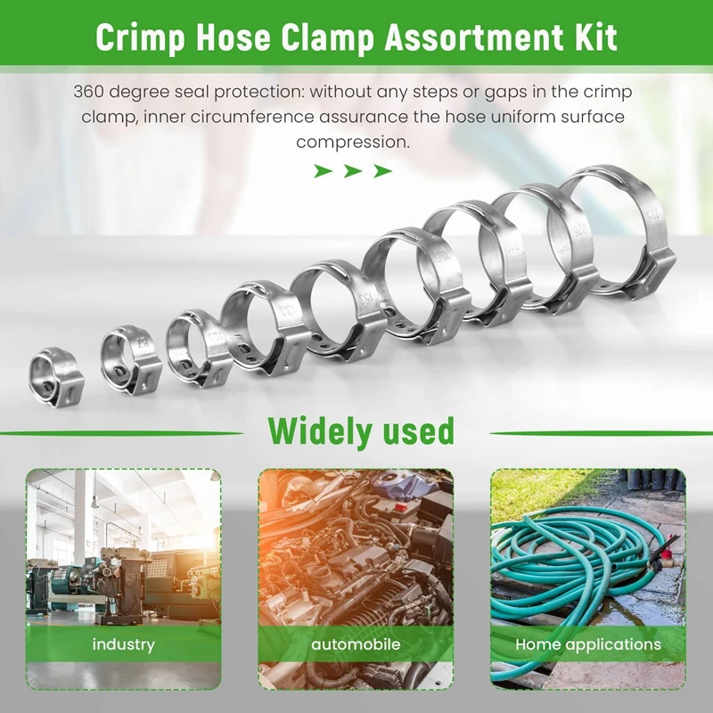 Crimp Hose Clamps Stainless