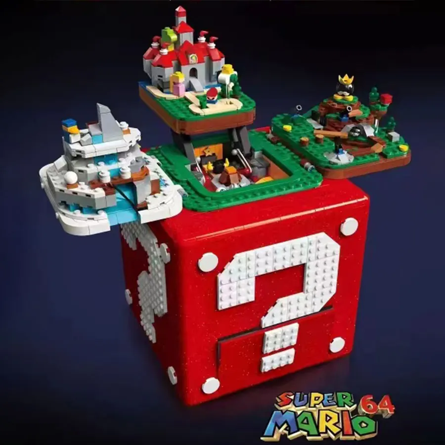 Super Mario 64 Question Mark Block Model Compatible With 71395 Bricks ...
