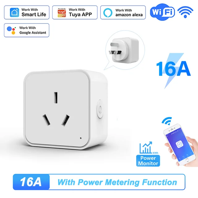 Tuya Wifi Zigbee Smart Plug With Energy Metering Function 16A AU Smart Socket Smart Life App ...