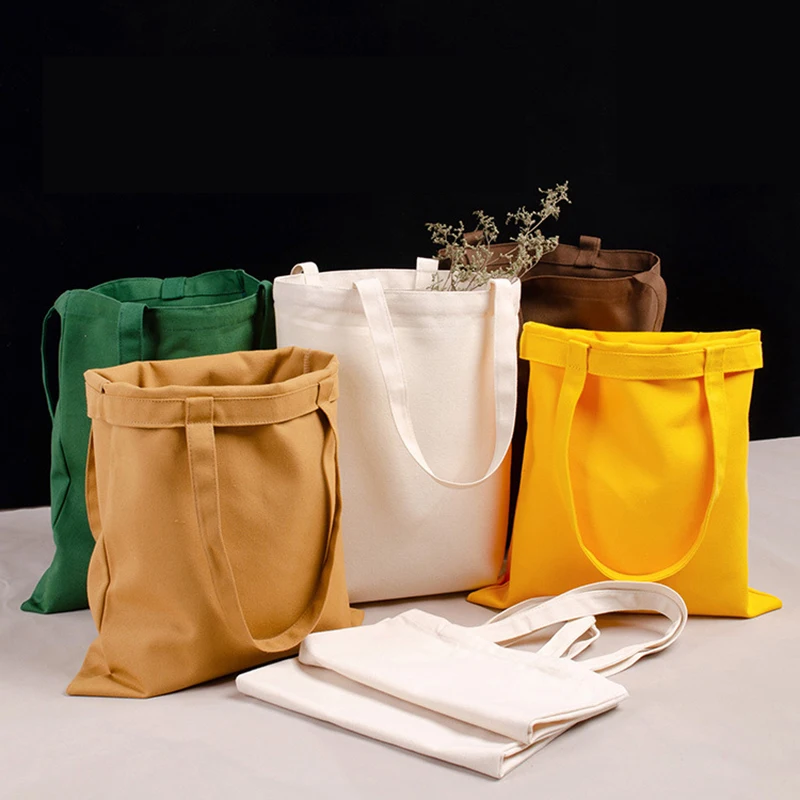 Canvas-Shoulder-Bag-the-Tote-Shopper-Eco-Bags-With-Free-Shipping-Black ...