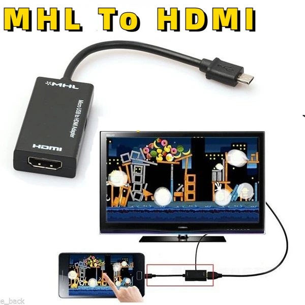 Android Phones Universal Mhl Micro Usb 5Pin To Hdmi Cable 1080 P Hd Tv Adapter Mhl To Hdmi ...