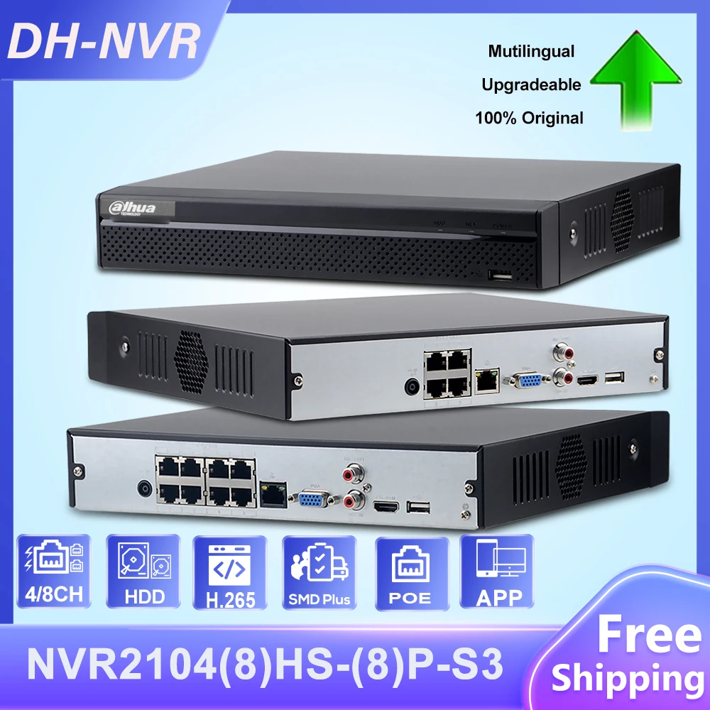Dahua-4-8CH-POE-1HDD-NVR-NVR2104HS-P-S3-NVR2108HS-8P-S3-Perimeter ...