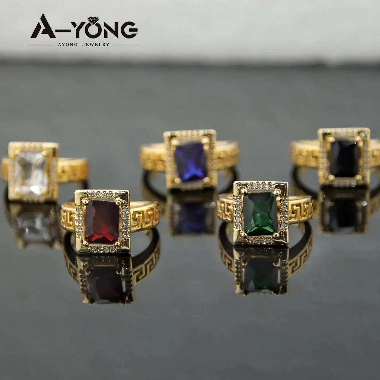 Saudi-Gold-Jewelry-Cubic-Zircon-Rings-18k-Gold-Plated-Arab-Luxury ...