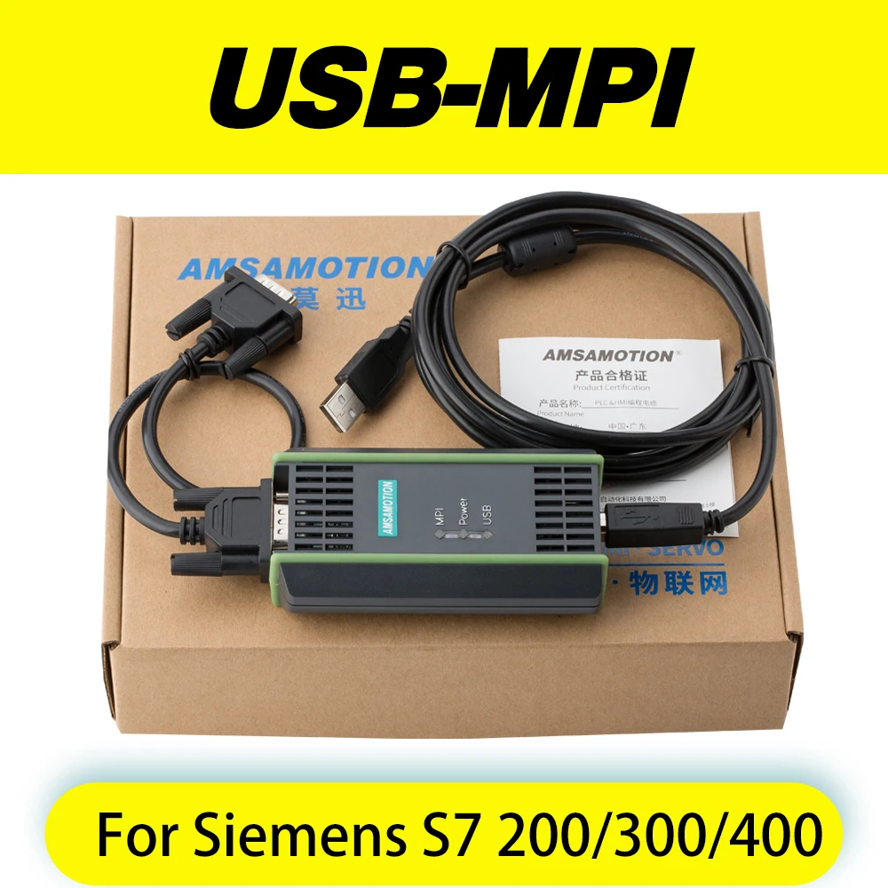 USB MPI 6ES7 972 0CB20 0XA0 For Siemens S7 200/300/400 PLC Programming Cable USB To MPI/DP/PPI ...