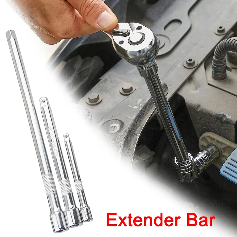1-4-6-3mm-Long-Rod-Socket-Extender-Auto-Repair-Extension-Bar-50-100 ...