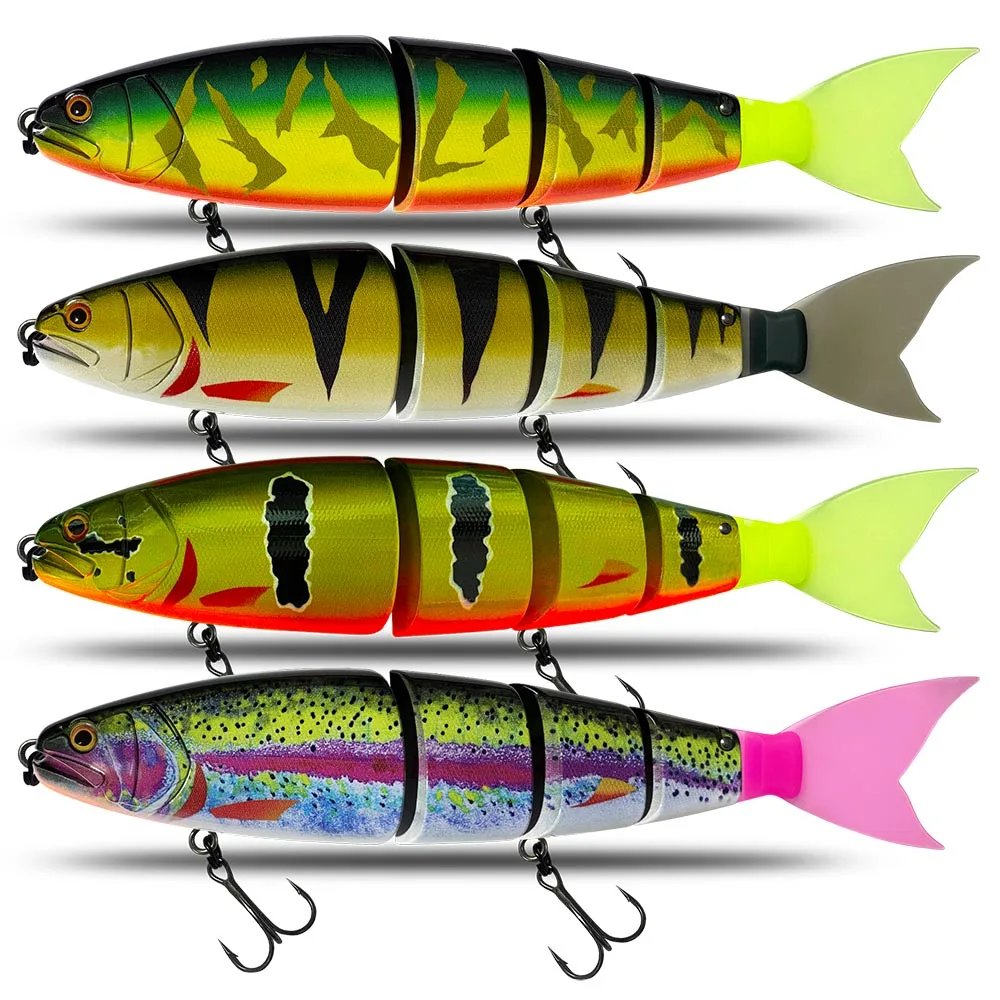 Fishing-Lure-Swimming-Bait-Jointed-Floating-sinking-245mm-19Color-Giant ...