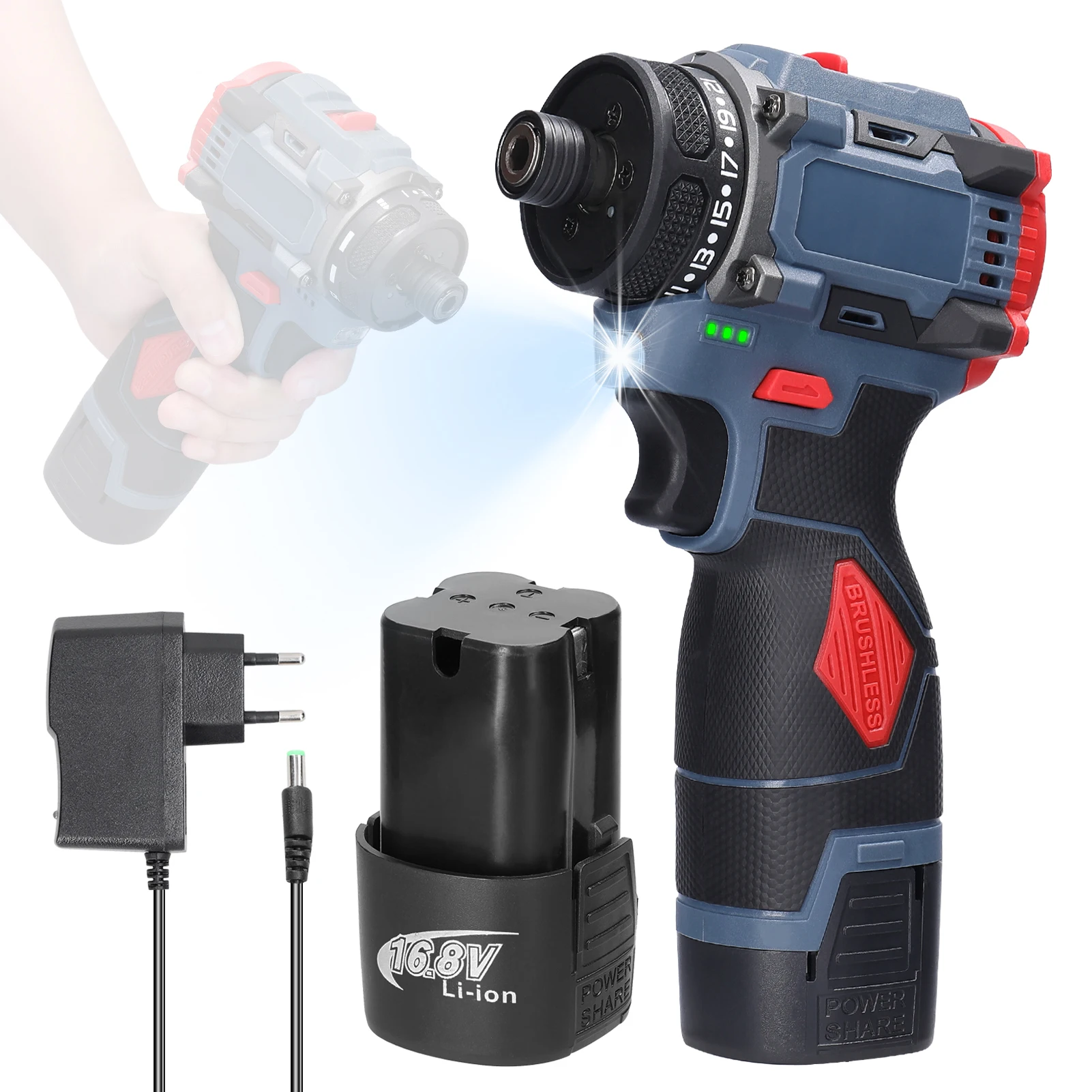 16-8V-2-in-1-Electric-Screwdriver-Lithium-Battery-Drill-Handheld-Power ...