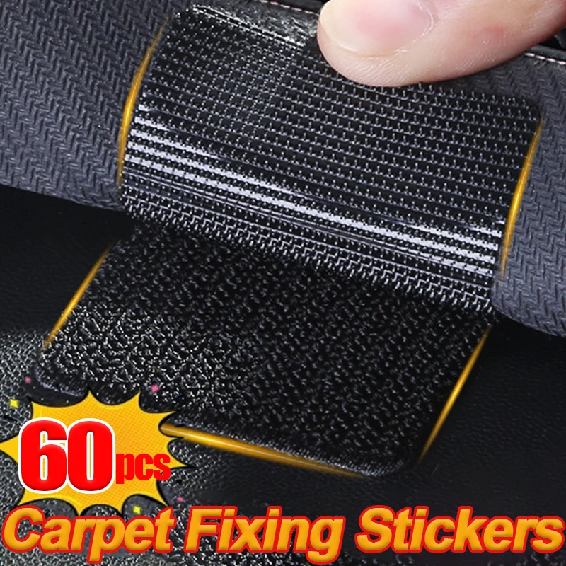 60/2pcs Strong Carpet Fixing Stickers Double Faced Adhesive Car Carpet ...
