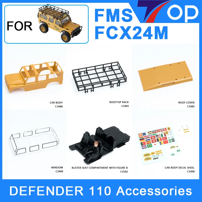 FMS-1-24-FCX24M-Defender-110-Original-Spare-Parts-Car-Body-Dashboard ...