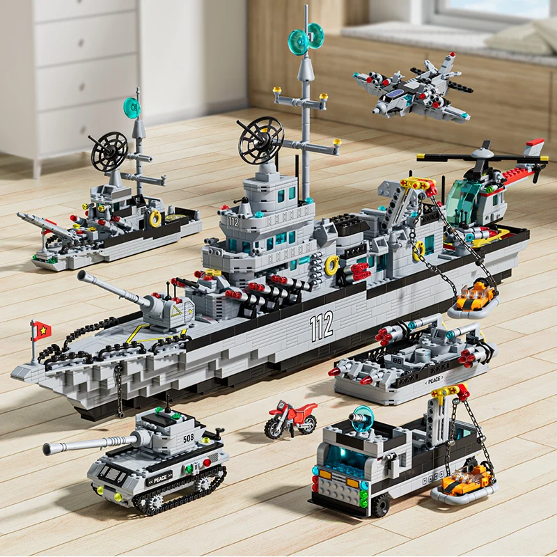 ToylinX-Building-Block-Warship-Battleship-Building-Kits-for-Kids-City ...