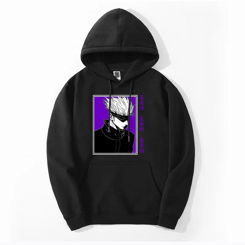 Jujutsu-Kaisen-Anime-Men-s-Fleece-Gojo-Satoru-Sweatshirts-Hoodies-Hip ...