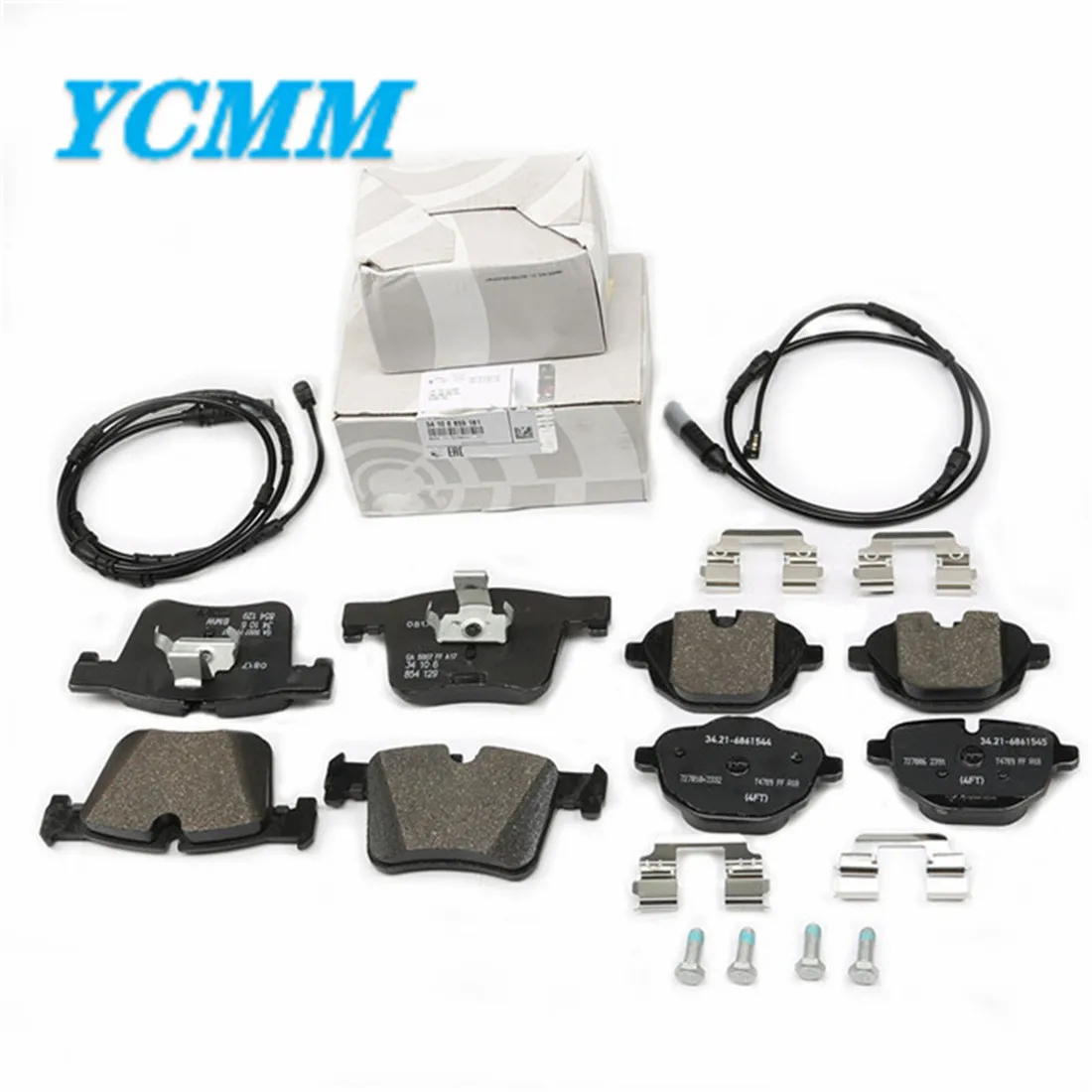 Car Front & Rear Brake Pad Repair Set With Sensors For BMW 228i 320i ...