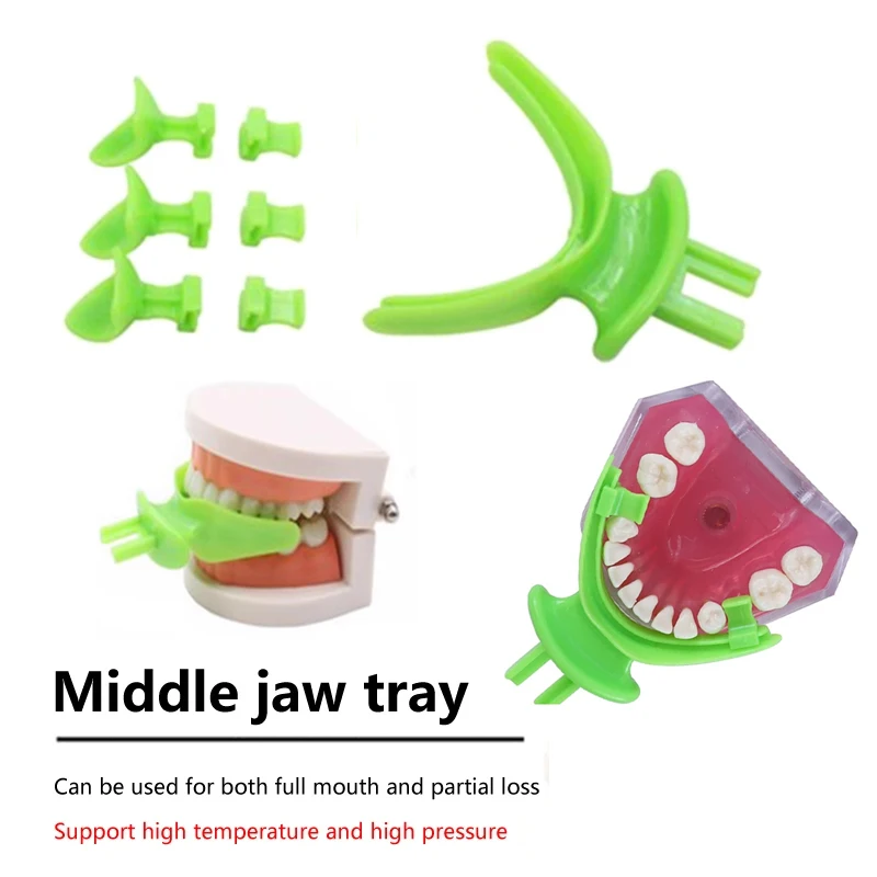2/3 Set Dental Occlusal Mid Jaw Tray Bite Registration Tray BPS Centric ...