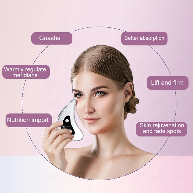 4 in 1 Electric Gua Sha Face Massager Anti Wrinkles Double Chin Skin Face Lifting Device - Gifts ...