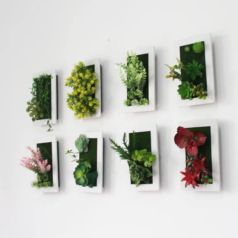 New-Style-3D-Creative-Plastic-Succulents-Plant-Home-Decoration-Wall ...