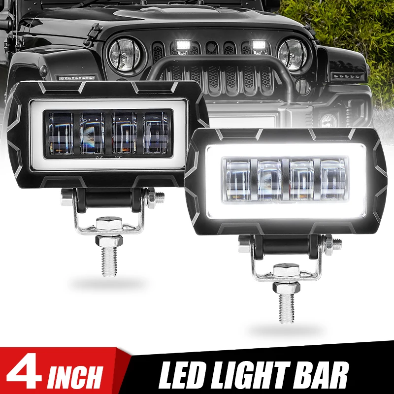 4 Inch 7d Car Led Light Bar Offroad 4x4 Spotlight Fog Lamp 12v 24v ...
