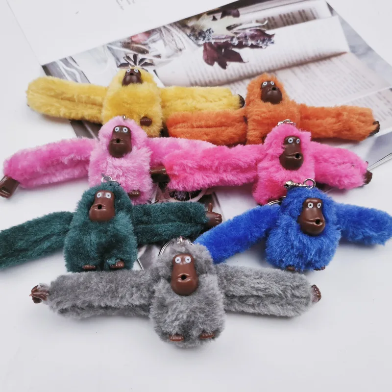 Cute Hanging Plush Monkey Keychain Keyring Handbag Backpack Car Key ...