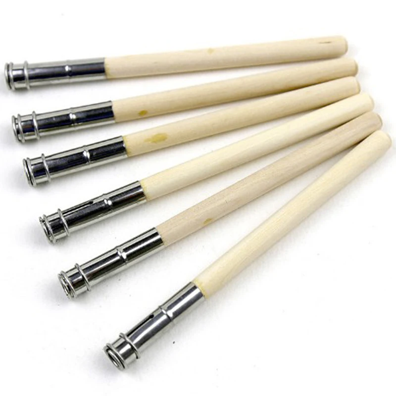 18pcs Wood Pencils Protection Cap Pencil Extender Pen Grip Stationery ...