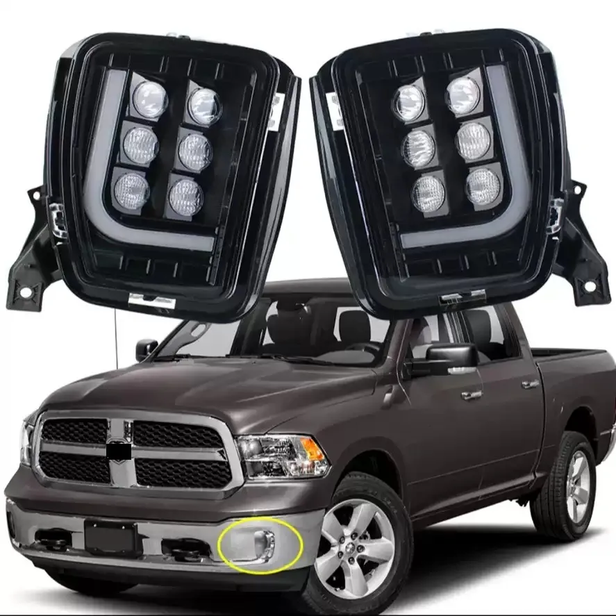 2pcs-Car-Led-DRL-Daytime-Running-Light-Daylight-fog-lamp-for-Dodge-Ram ...