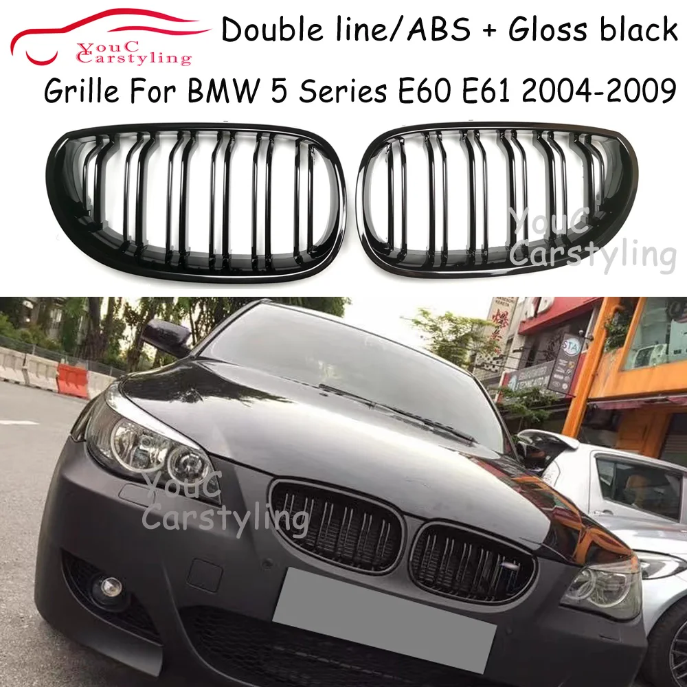 E60-Front-Sport-Replacement-Grill-Kidney-Grilles-For-BMW-5-Series-M5 ...