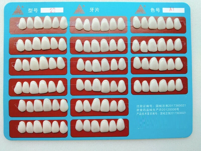 1 Card=96pcs Dental Tooth Veneer Anterior Resin Thin Teeth Veneers ...