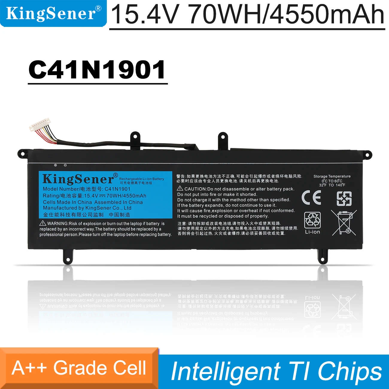 KingSener-C41N1901-70WH-Laptop-Battery-For-ASUS-ZenBook-Duo-UX481FA ...