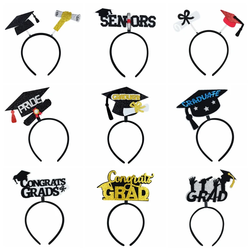 1Pc-Graduation-Party-Cap-Headband-Congrats-GRAD-Hairband-Photo-Booth ...