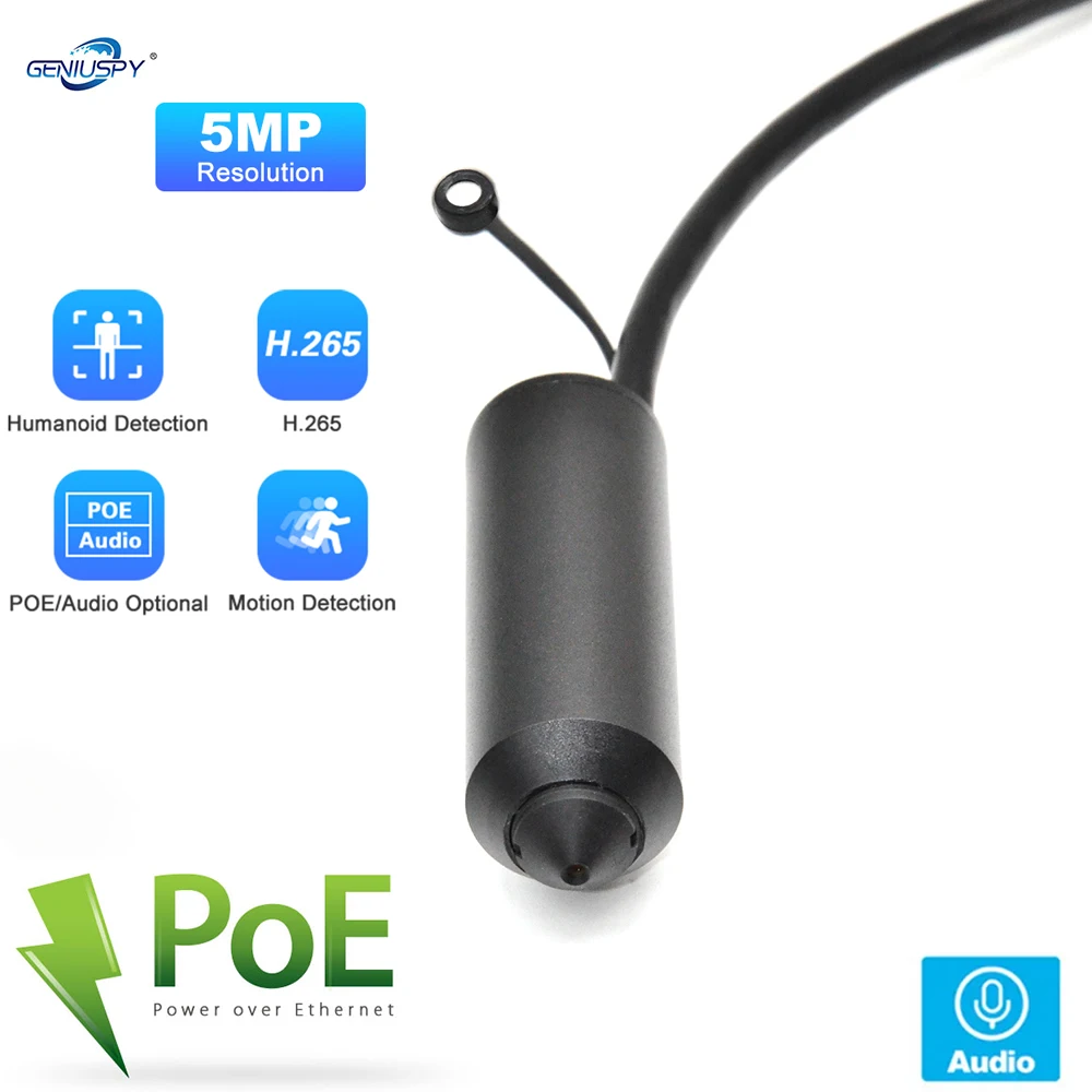 H-265-POE-5MP-Mini-Bullet-Wired-IP-Surveillance-Camera-Miniature-Anti ...